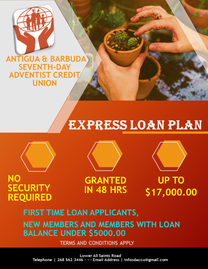 Express Loan Plan - Antigua SDA Cooperative Credit Union Ltd.