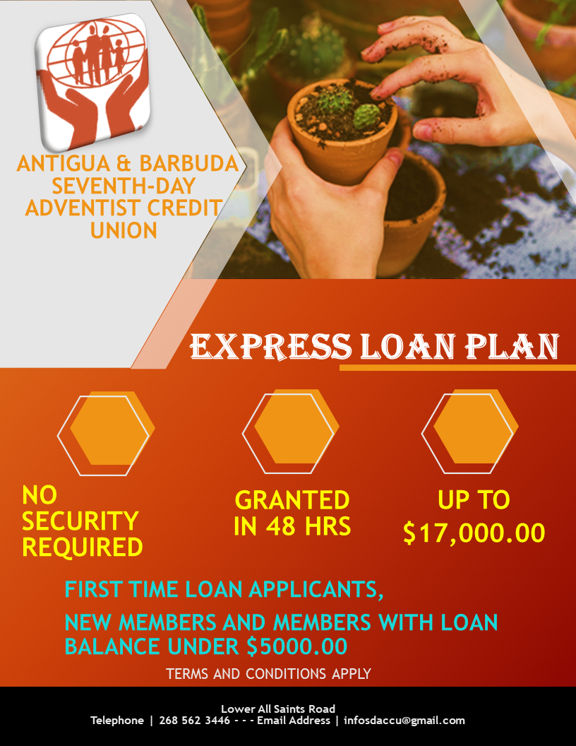 Express Loan Plan - Antigua SDA Cooperative Credit Union Ltd.